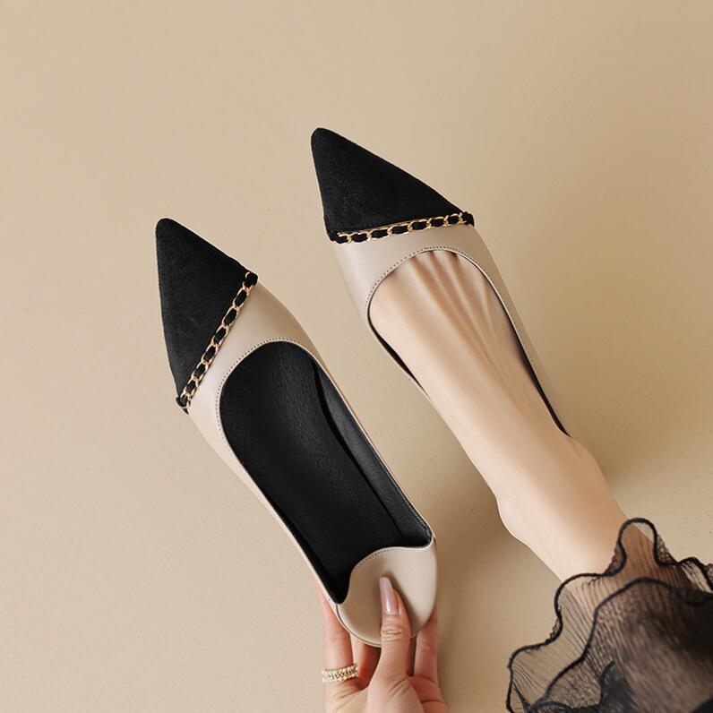 Petite Size 2 Pointy Flat Heel Shoes GS250 - AstarShoes