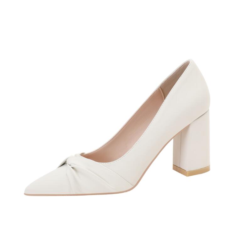 Petite Size Chunky Heel Pump Shoes ES110 - AstarShoes