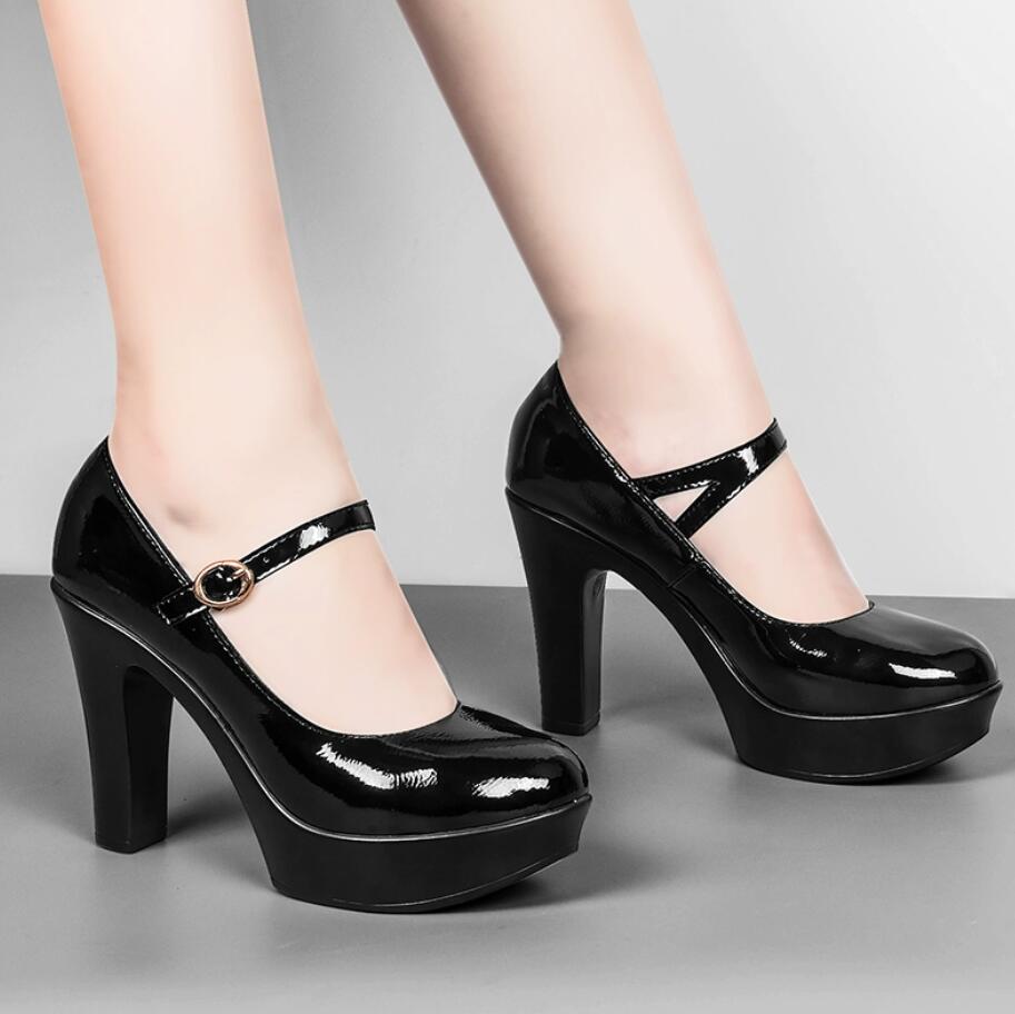 Platform Mary Jane Patent High Heel Shoes For Petite Feet MS279 ...