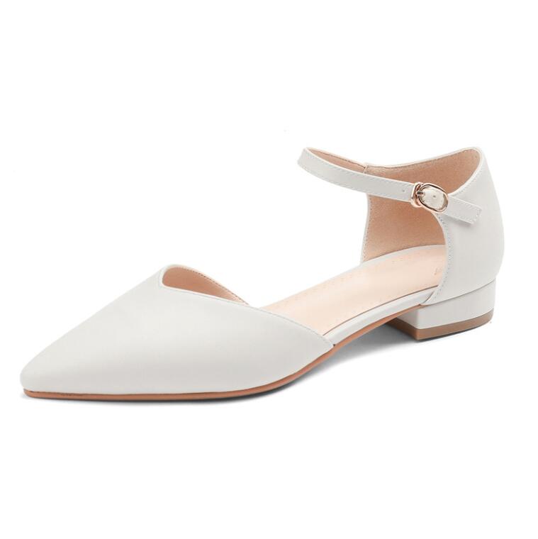 Small Feet Ladies Pointy Flat Heel Sandals MS123 - AstarShoes