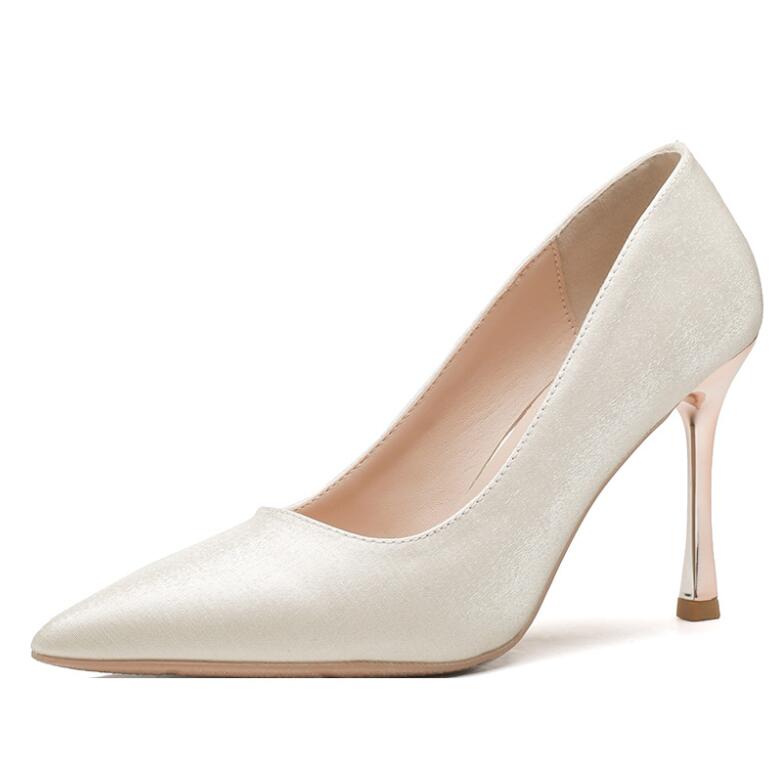 Small Feet Metal Heel Satin Heel Shoes ES108 - AstarShoes