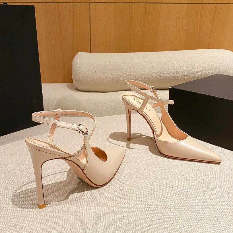 Small Feet Women's Slingback Back Side Empty Heels MS351 - AstarShoes