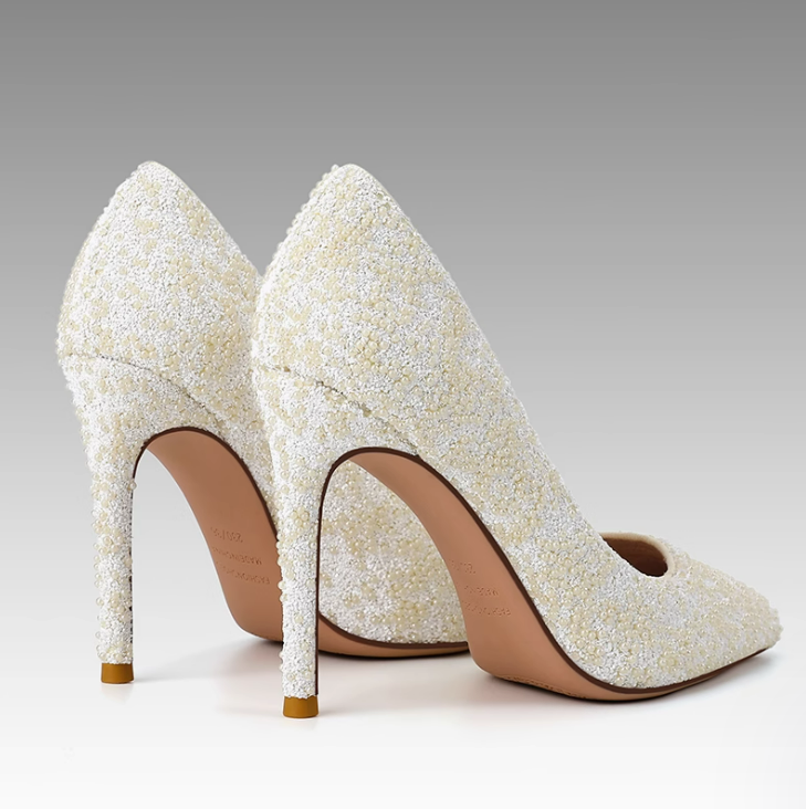 Women's Petite Size Pearl Pump Shoes FS22 - AstarShoes