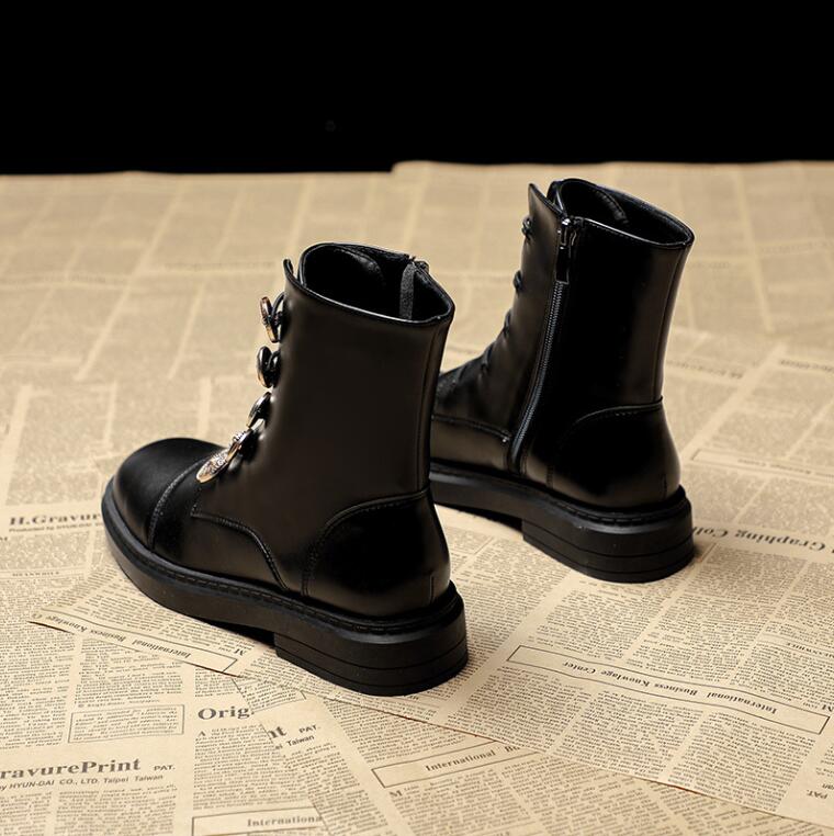 Women's Small Feet Size 3 Side Zipper Short Boots MS155 - AstarShoes