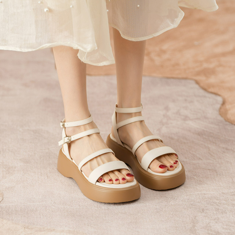 Women's Small Feet Thicksole Ankle Strap Sandals MS548 - AstarShoes