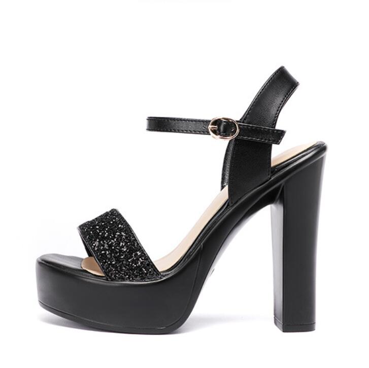 Petite Size Chunky Heel Sandals SS53 - AstarShoes