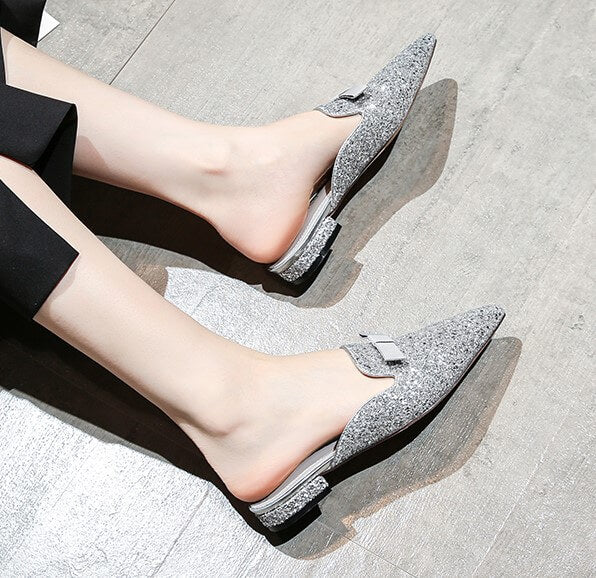 Petite Shoes Womens Slip On Flat Sandals SS150 - AstarShoes