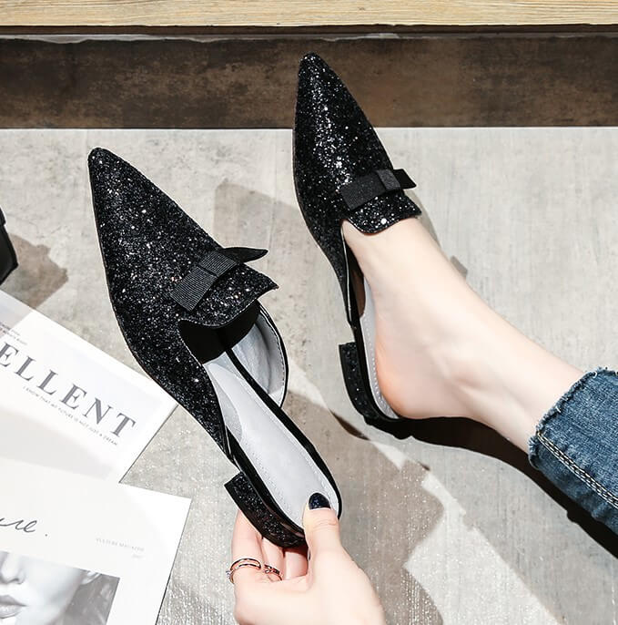 Petite Shoes Womens Slip On Flat Sandals SS150 - AstarShoes