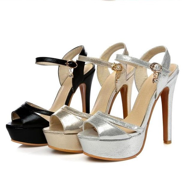 Petite Size Platform High Heel Sandals SS357 - AstarShoes