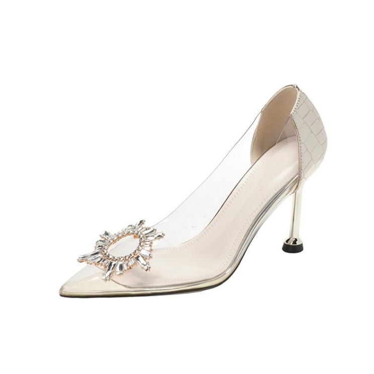 Pointy Clear High Heels GS247 - AstarShoes