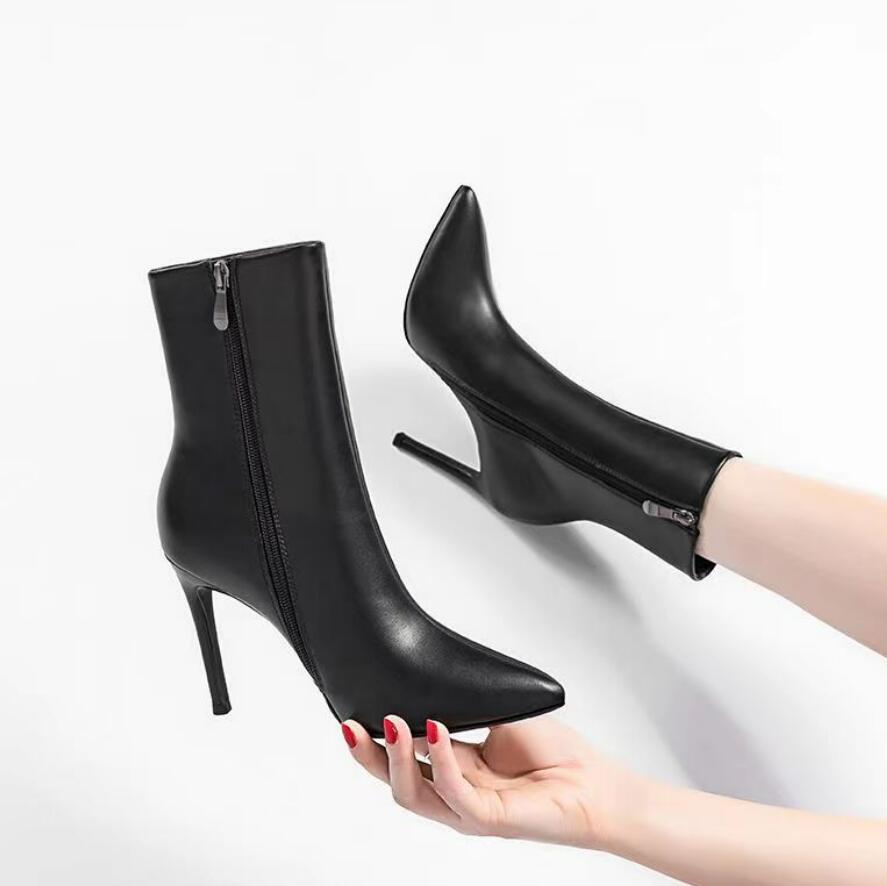 Pointy High Heel Short Boots GS231 - AstarShoes