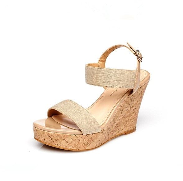 Small Size Platform Wedge Sandals SS368 - AstarShoes