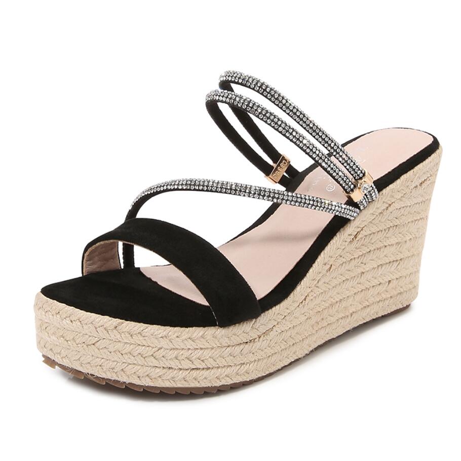 Small Feet Platform Wedge Heel Sandals GS368 - AstarShoes