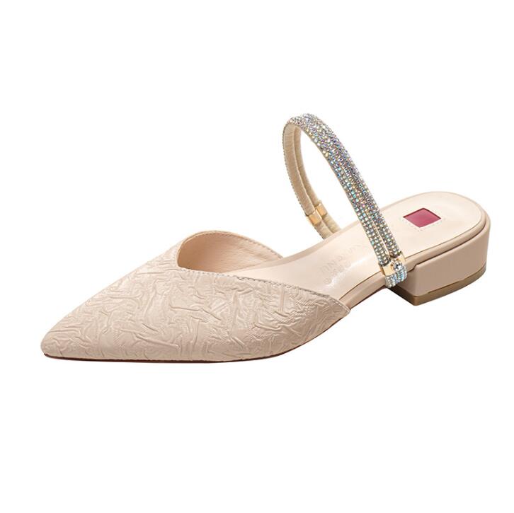 Small Pointy Low Heel Sandals GS311 - AstarShoes