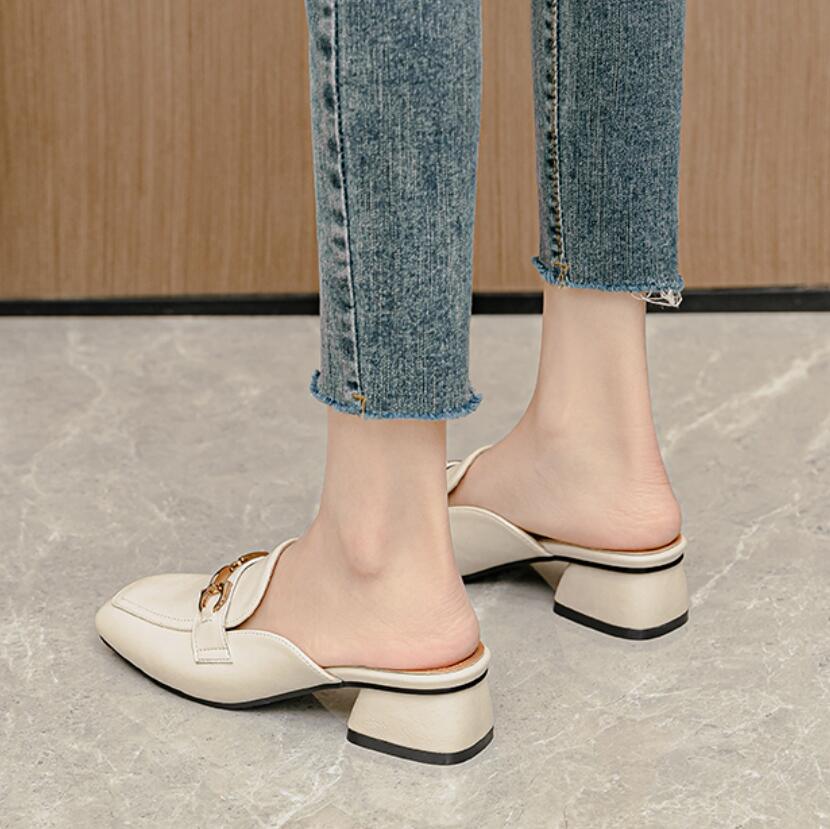 Small Size Block Heel Casual Shoes DS179 - AstarShoes