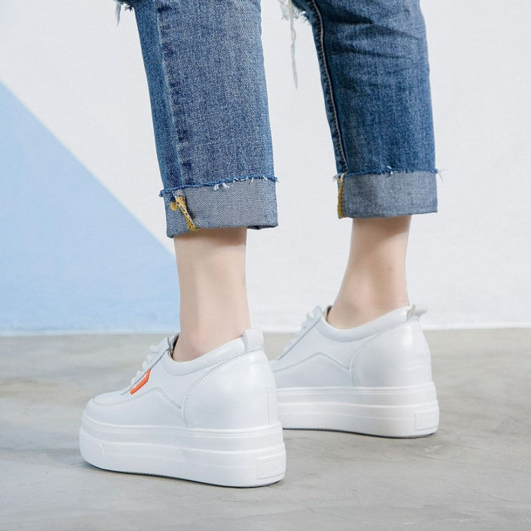 Small Size Leather Fashion Sneakers SS187 - AstarShoes
