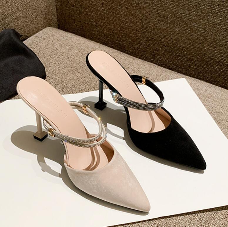 Small Size Pointy Slip On Heels GS115 - AstarShoes