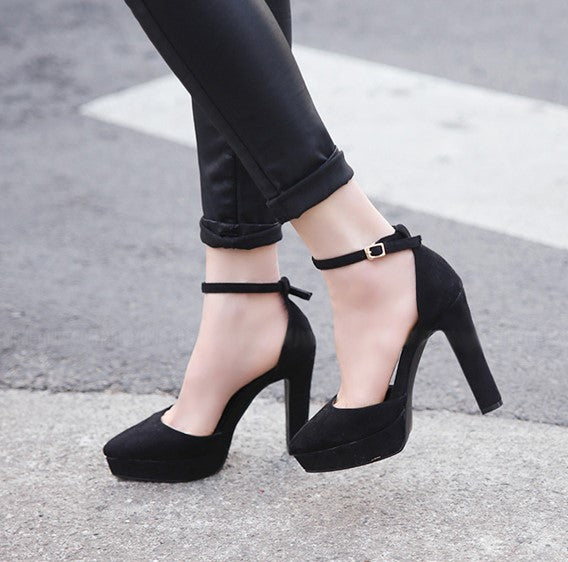 Small Size Platform High Heel Sandals SS331 - AstarShoes