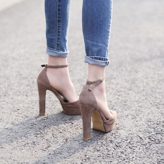 Small Size Platform High Heel Sandals SS331 - AstarShoes