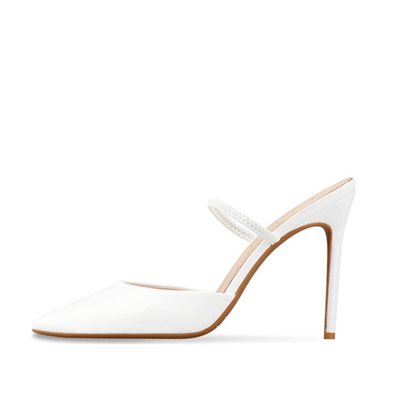 Women's Small Feet Pointy Slip On Patent Heels ES54 - AstarShoes