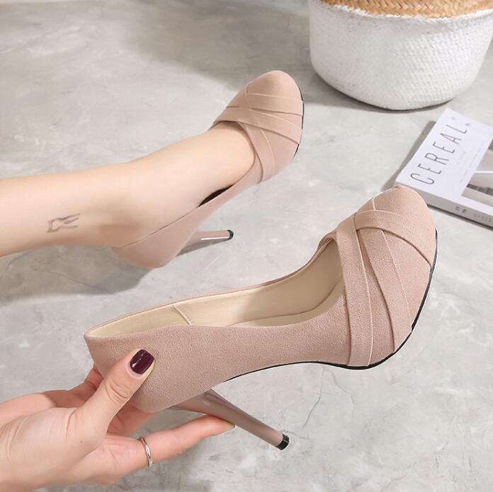 Small Size High Heels Peep Platform Shoes SS185 - AstarShoes