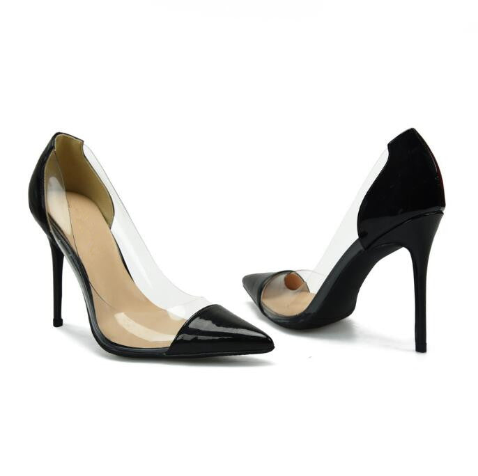 Womens Small Size Clear Heels Pumps SS318 - AstarShoes