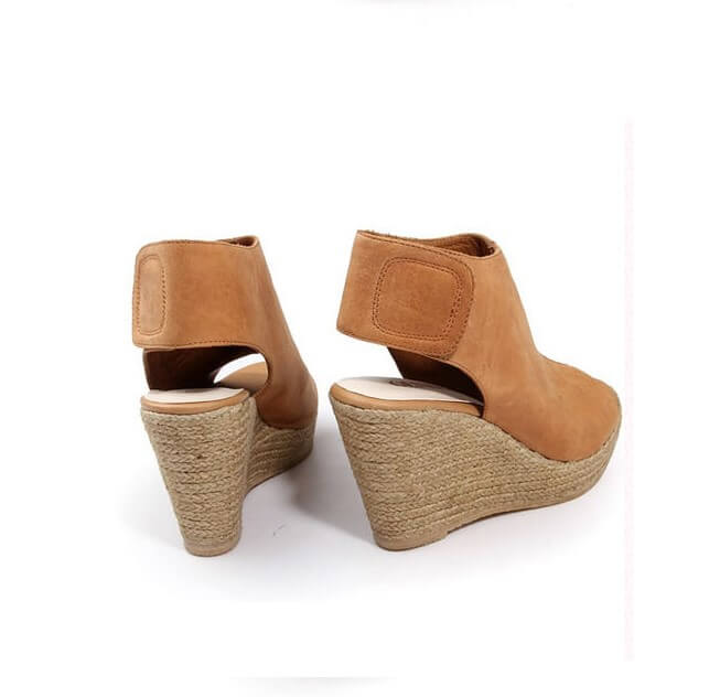 Small Size Peep Wedge Sandals SILVIA - AstarShoes